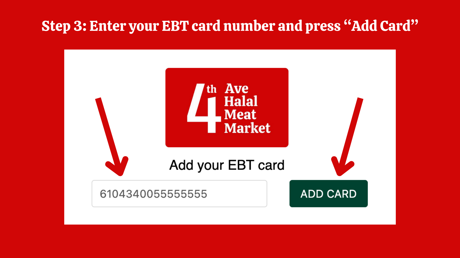 How to Use EBT Online – 4th Ave Halal Meat Market